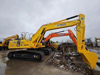China Yellow 22ton Komatsu PC220-8 Excavator low Working Hours Komatsu Engine for sale