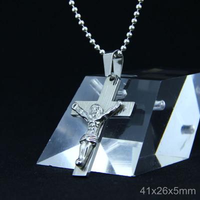 China Colgante preferido LPJ49 del collar de la adoración cristiana gótica de Jesús del acero inoxidable de la moda en venta