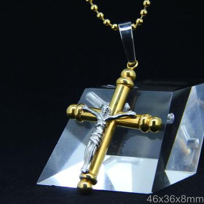 China Colgante preferido LPJ52-2 del collar de la adoración cristiana gótica de Jesús del acero inoxidable de la moda en venta