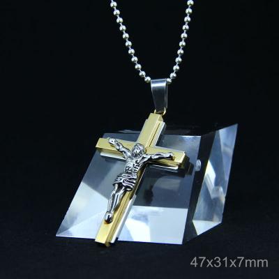 China Colgante preferido LPJ63 del collar de la adoración cristiana gótica de Jesús del acero inoxidable de la moda en venta
