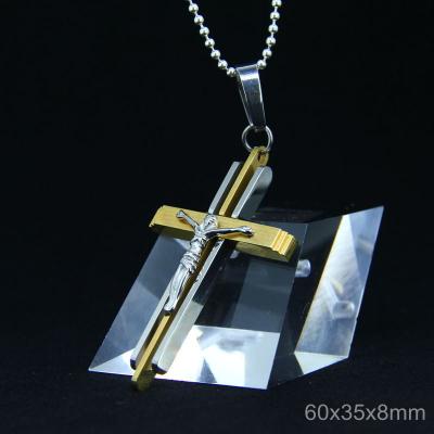 China Colgante preferido LPJ64 del collar de la adoración cristiana gótica de Jesús del acero inoxidable de la moda en venta