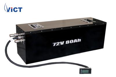 Chine paquet IP65 de batterie de polymère de lithium de chariot de golf de 72V 80Ah avec la caisse de fer à vendre