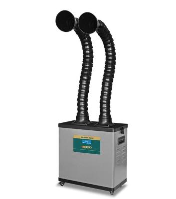 Chine extracteur de vapeur du laser 200W, extracteur portatif de vapeur de soudure de doubles bras à vendre