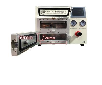 Cina TBK 508A 5 in 1 macchina di laminazione Debubbler di vuoto con il compressore d'aria ed il pulsometro per gli schermi curvi piani in vendita