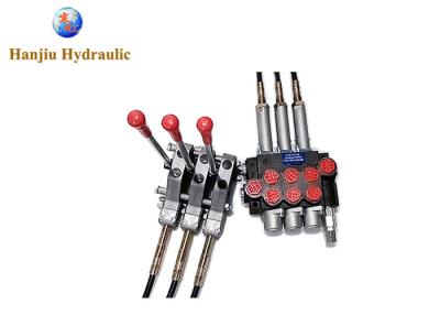 China 2.5m control cable SAE10 ports Directional Control Valve 250bar 11gpm Flow for sale