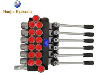 중국 6 스풀 40L bosch 유압 방향 제어 벨브 monoblock 스프레이어에 유압 벨브 은행 판매용