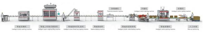 1L-5L Edible Oil Seasoning Oil Sauce Juice Vinegar High Speed Automatic Filling Capping and Packing Machine