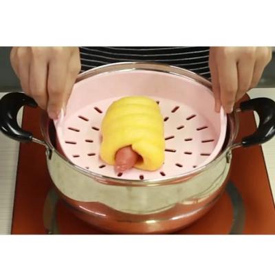 중국 무해한 맛이 없는 실용적 실리콘 주방 제품 식품 찜통 판매용