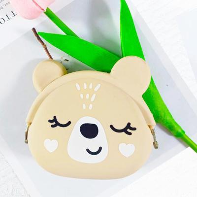중국 동물 교환 가방 어린이용 작은 실리콘 가방 유아용 동전 교환 귀 전화기 용기 판매용