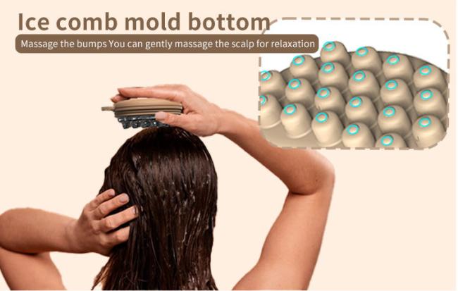Multiple color options of the Ice Therapy Scalp Massage Comb