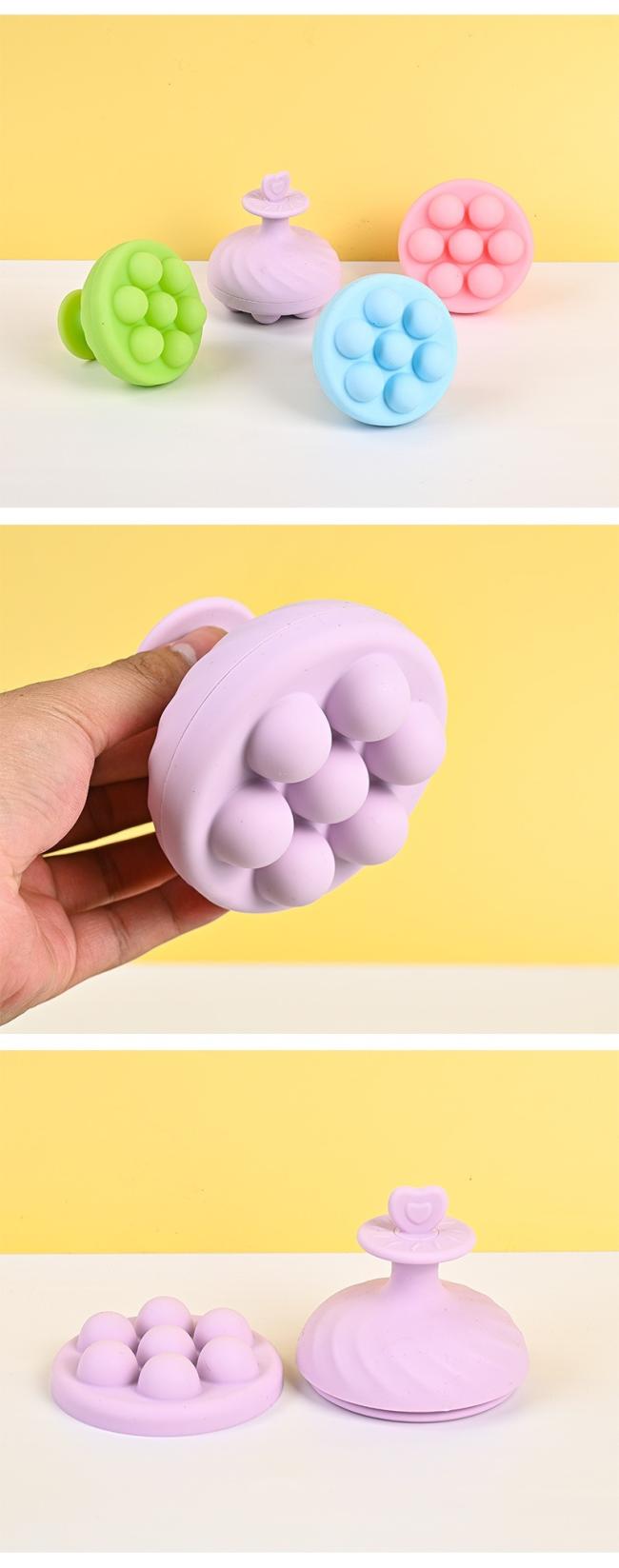 Multiple color options of silicone ice rollers displayed together
