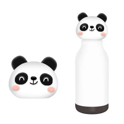 China 16 Ounce Insulated Stainless Steel Water Bottle with Detachable Soft Animal Head for Kids and Teens for sale