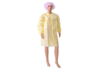 China Anti - Bacteria Medical Lab Jackets , Non Woven Colored Lab Coats With Knit Cuffs for sale