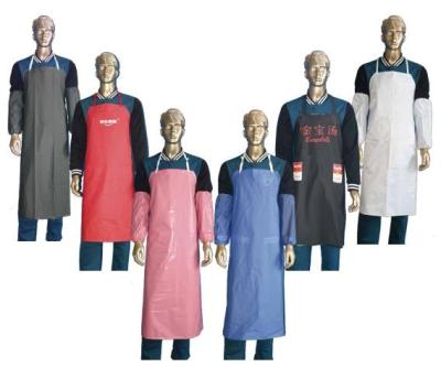 Non - Woven Fabric PVC Water Resistant Kitchen Apron For Dishwashers / Cooking