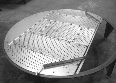 Cina Colonna del vassoio del setaccio di industria chimica, colonna di distillazione del vassoio del setaccio di alta efficienza in vendita