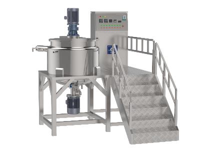 China Stainless Steel Blender Mixer Industrial Mixing Tanks Liquid Soap Shampoo Detergent Making Machine for sale
