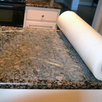 Customized Transparent Countertop Protective Film For Ceramic Tile No Glue