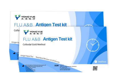 Cina Influenza rapida dell'antigene del virus di minuti dei corredi 15-20 della prova di auto livellato medico un il corredo rapido del test diagnostico di B in vendita