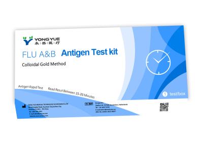 China Antigen Self Test Influenza Ab Rapid Test Throat / Nasal Aspirate for sale