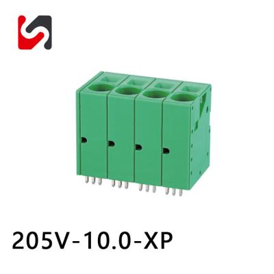 Китай SHANYE BRAND 205V-10.0 10.0 мм проход феникс пружинный тип терминальной полосы блока соединителя для PCB продается