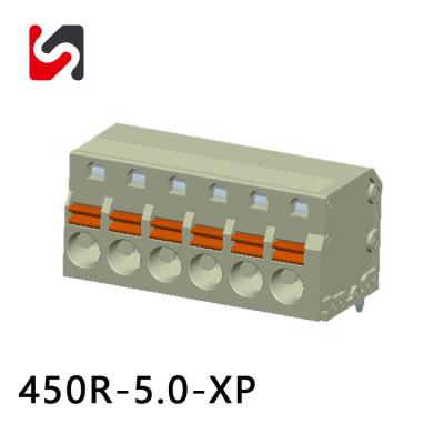 Китай SHANYE БРАНД SHSY450R-5.0 5.0 мм продольный феникс терминальный блок пружинный разъединитель горячая продажа продается