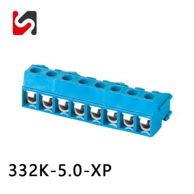 Cina SHANYE BRAND SY332K-5.0 300V 10A vendita a caldo 5.0mm di passo PCB connettore di blocco terminale a vite con pinheader fornitore blu in vendita