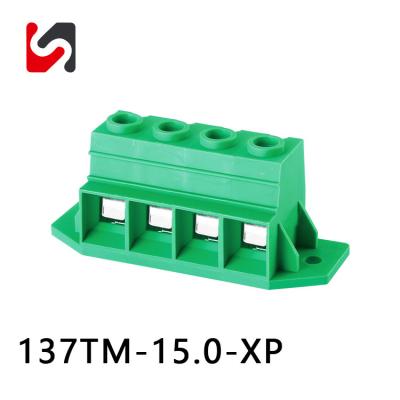 Cina 125A 600V di alta corrente di circuito a vite PCB blocco terminale 15,0mm Pitch in vendita