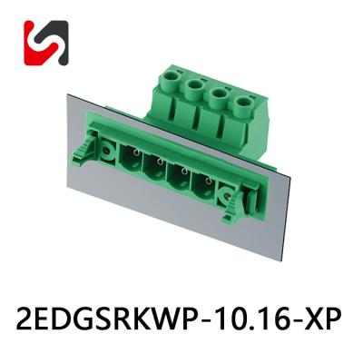 Cina SHANYE BRAND 2EDGSRKWP-10.16 10.16mm Phoenix blocco terminale innescabile maschio per pcb con prezzo competitivo in vendita