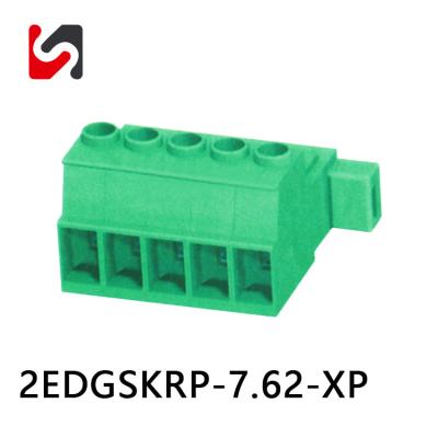 Cina SHANYE BRAND 2EDGSKRP-7.62 300V promozione 7.62mm 2p-24p blocco terminale in fiamma maschio femmina con ul in vendita