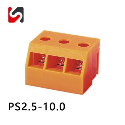 China 10.0mm Pitch 300V Transformer Terminal Connector Spring Type Terminal Block à venda