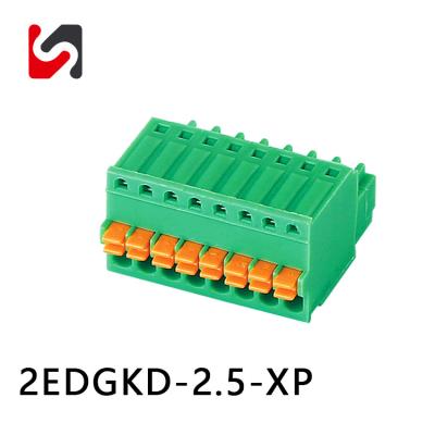 Cina SHANYE BRAND 2EDGKD-2.5 300V 2.5mm passo 4p spina nel blocco terminale per pcb in vendita