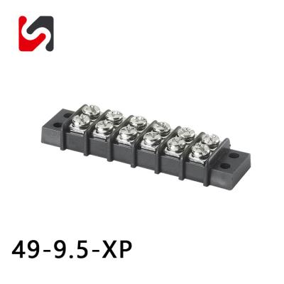 Cina 450V 20A 9,5mm Pitch Dual Row Barrier Screw Terminal Block in vendita
