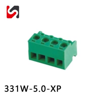 Cina Blocchi terminali europei con spina 300V 15A Blocco terminale a vite 5.0mm Pitch in vendita