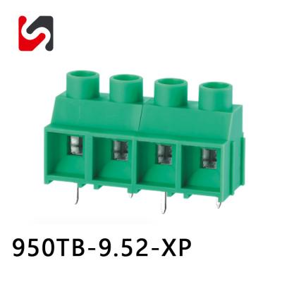 Cina Due file di pinheader 300V 30A 9.52mm Pitch PCB connettore di blocco terminale pluggable in vendita