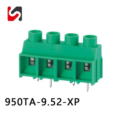 Cina 9.52mm Pitch PCB Screw Terminal Block Connector 300V 30A Dual Row Pinheader in vendita