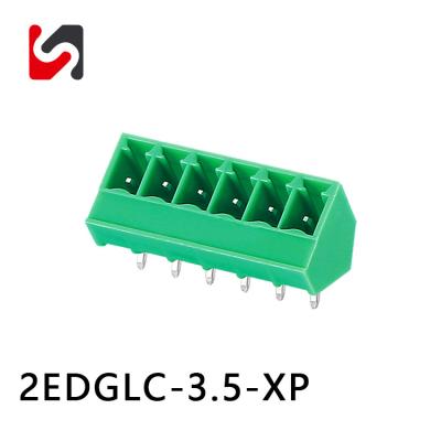Cina SHANYE BRAND 2EDGLC-3.5 300V terminali a vite per schede di pcb maschio blocco terminale di filo femmina in vendita