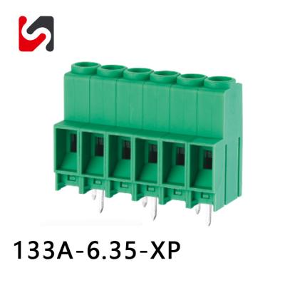 Cina 3P 6.35mm Wire Connector Blocchi terminali europei 300V 30A Blocchi terminali PCB in vendita
