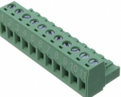 Cina 30A 600V Cage Clamp European Terminal Block Screw Connection 12 Poles in vendita