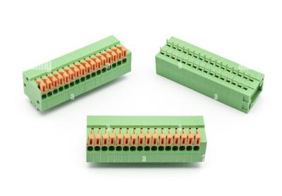 Cina 2-Pole Silver Spring Terminal Blocks For 0.2-6.0mm2 Electric Wire Connection in vendita