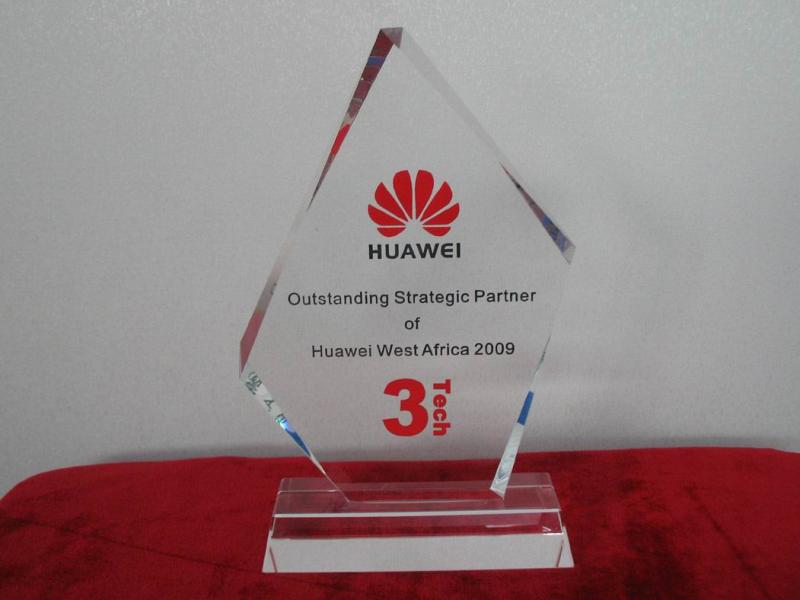 Outstanding Strategic Partner of Huawei West Africa 2009 - 3tech corporate limited