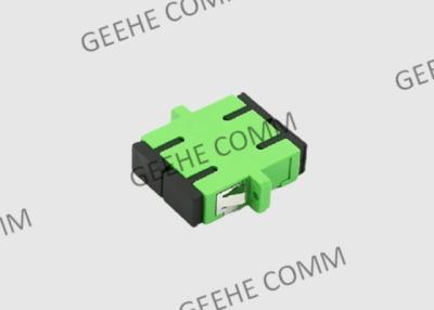 중국 플랜지를 가진 다중 형태 쌍신회로 플라스틱 녹색 SC APC 격벽 접합기 판매용