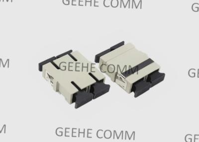 중국 플랜지를 가진 다 형태 베이지 광섬유 SC SC 쌍신회로 연결기 판매용