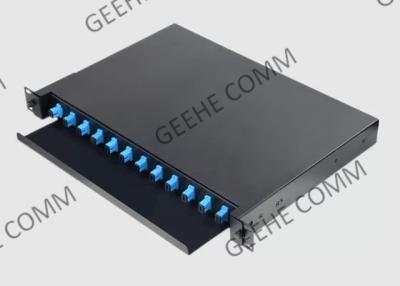 중국 랙은 24 핵심 FC ODF 3U 광섬유 플러그반을 탑재했습니다 판매용