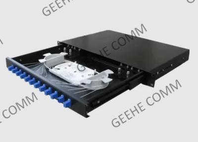 중국 랙은 24 핵심 FC ODF 3U 광섬유 플러그반을 탑재했습니다 판매용