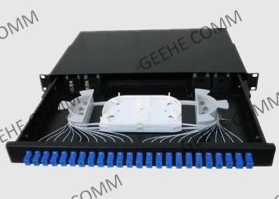 China Painel de remendo de fibra portuário da polegada 24 de FTTH 1U 19 com adaptador à venda