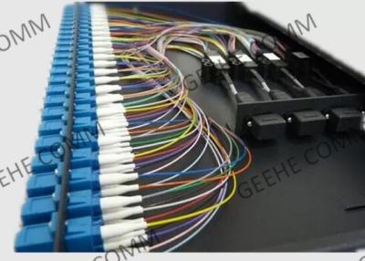 China Painel de remendo de fibra portuário da polegada 24 de FTTH 1U 19 com adaptador à venda