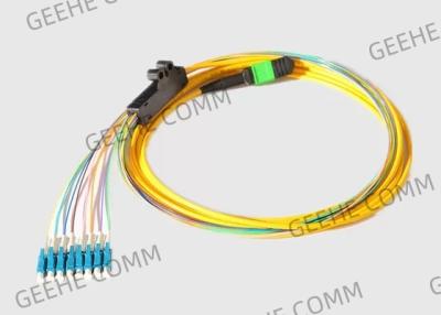 中国 8つのX LC繊維のブレイクアウト ケーブルへの単一モード2.0MM 40G MPO 販売のため