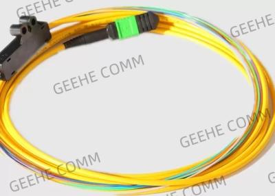 中国 8つのX LC繊維のブレイクアウト ケーブルへの単一モード2.0MM 40G MPO 販売のため