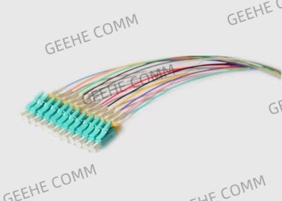 중국 멀티 모드 12 핵심 LC 브레이크아웃 케이블에 대한 0.9 밀리미터 MPO 판매용