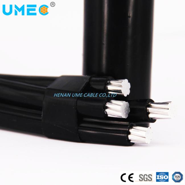 Low Voltage 0.6/1kv Multicore 2/3/4/5 Cores Overhead Aerial Bundled Cable ABC Cable